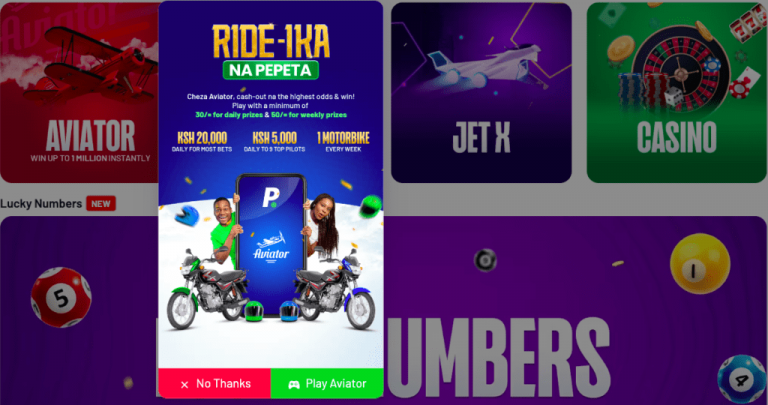 Pepeta Aviator Game: Login and Play for Money in Kenya